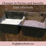 Changes in Purina and Sweetlix Goat Minerals