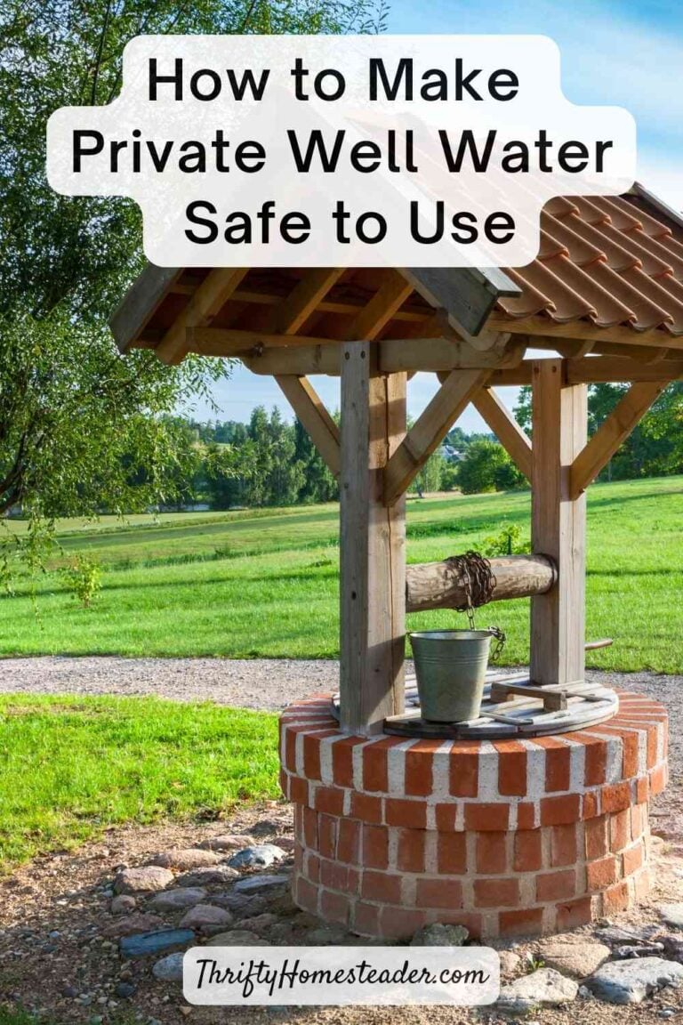 How to Make Private Well Water Safe to Use