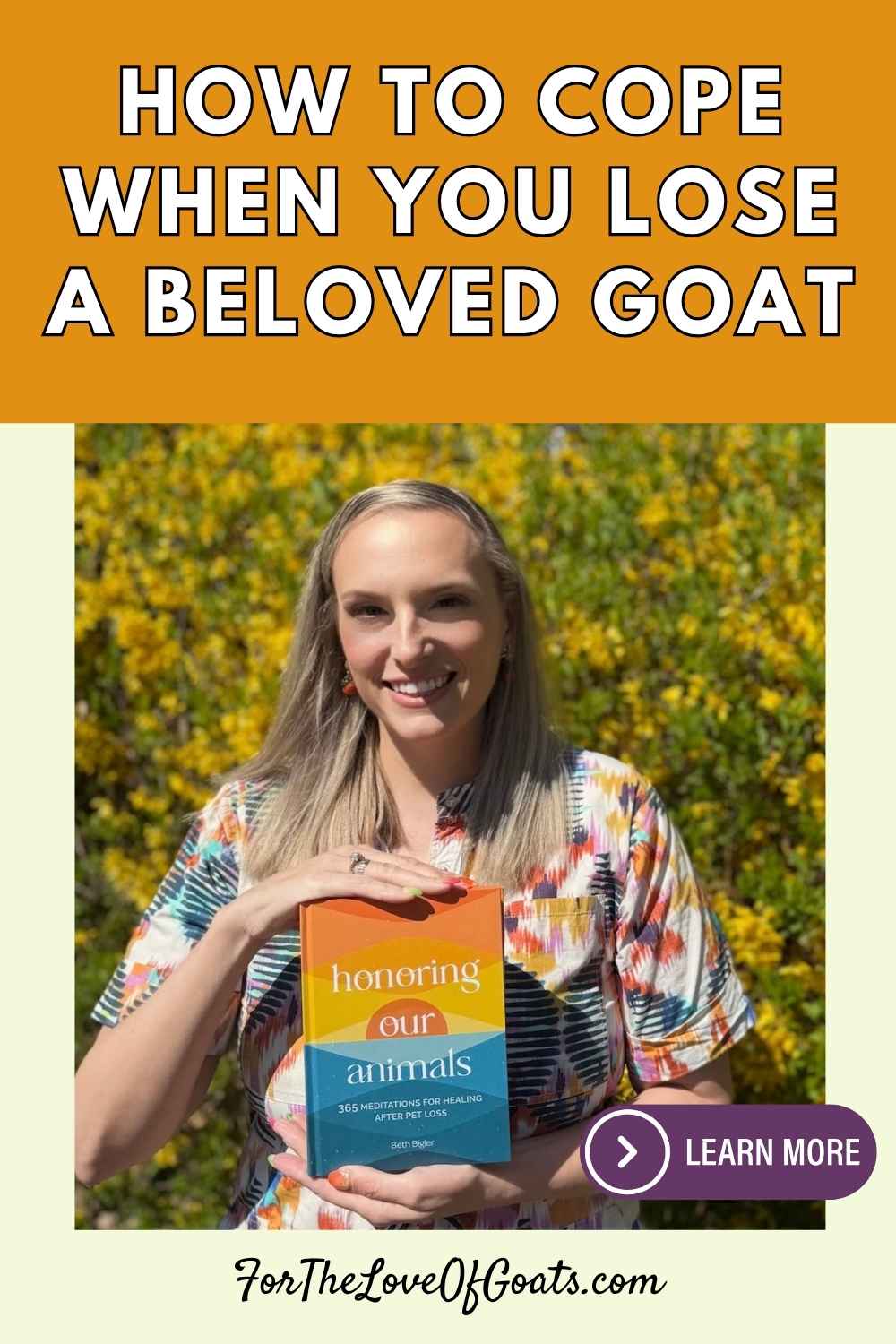 Coping with the Loss of a Beloved Goat or Pet